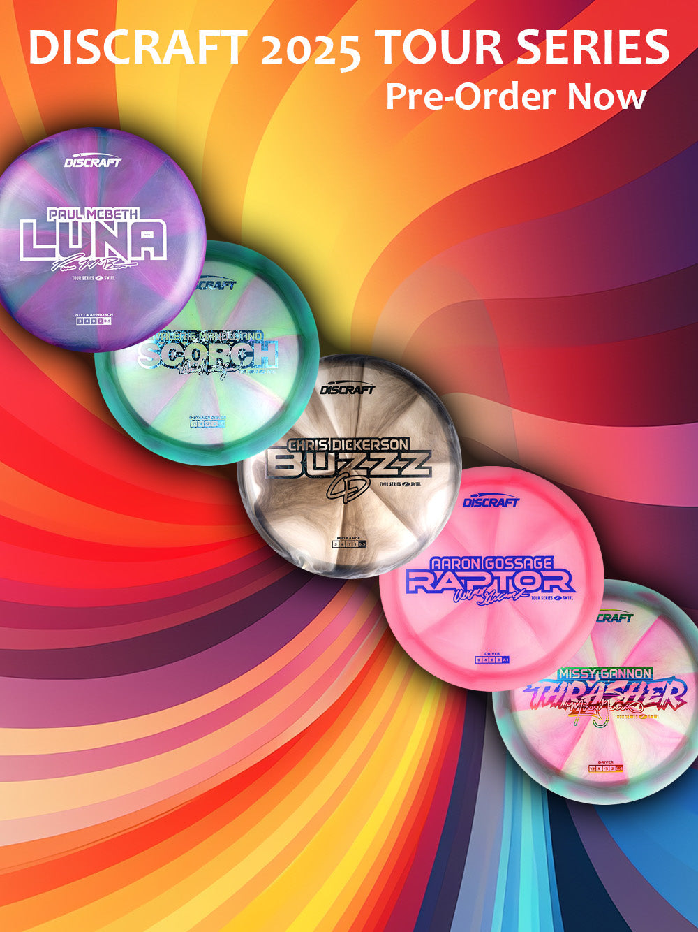 Discraft 2025 Tour Series – Rare Discs - Disc Golf Store