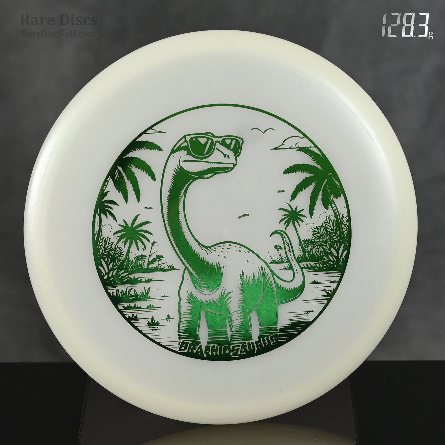Dino Discs Brachiosaurus - Eggshell Glow – Rare Discs - Disc Golf Store